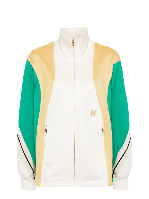 Palm Angels Colour-block Track Jacket - White