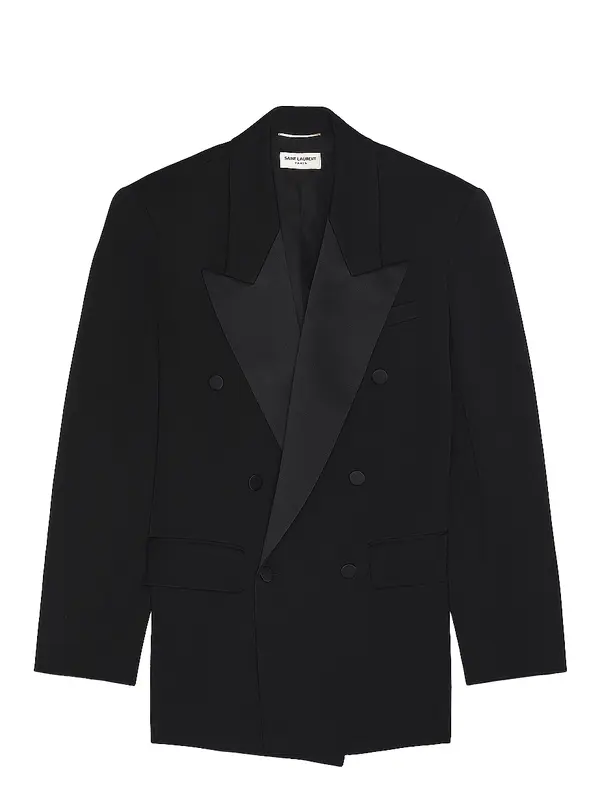 Saint Laurent Veste Sue Basculee - Noir