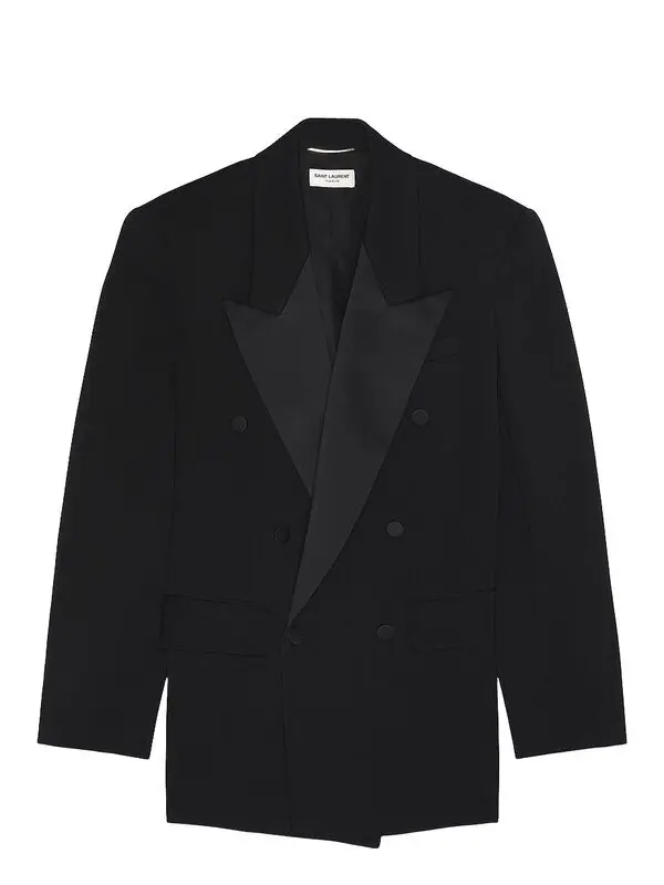 Saint Laurent Veste Sue Basculee - Noir
