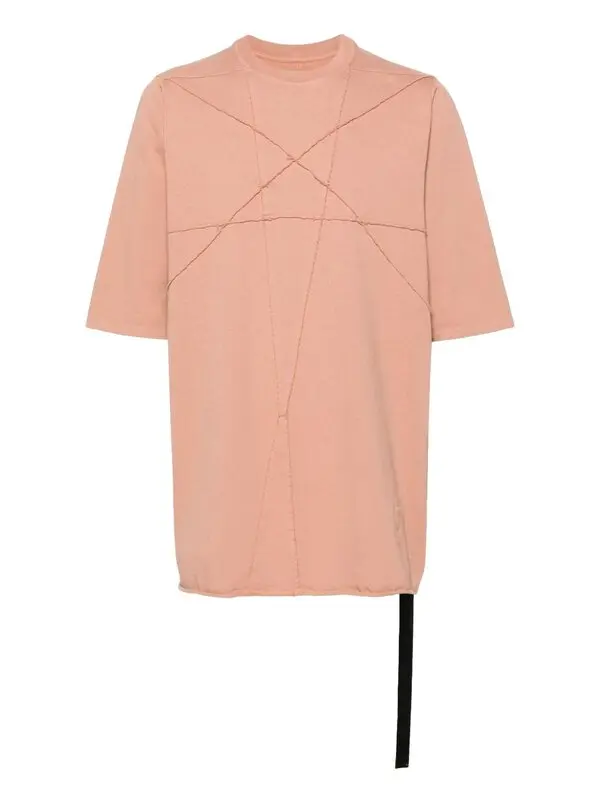 Rick Owens Jumbo Ss Cotton T-shirt - Pink