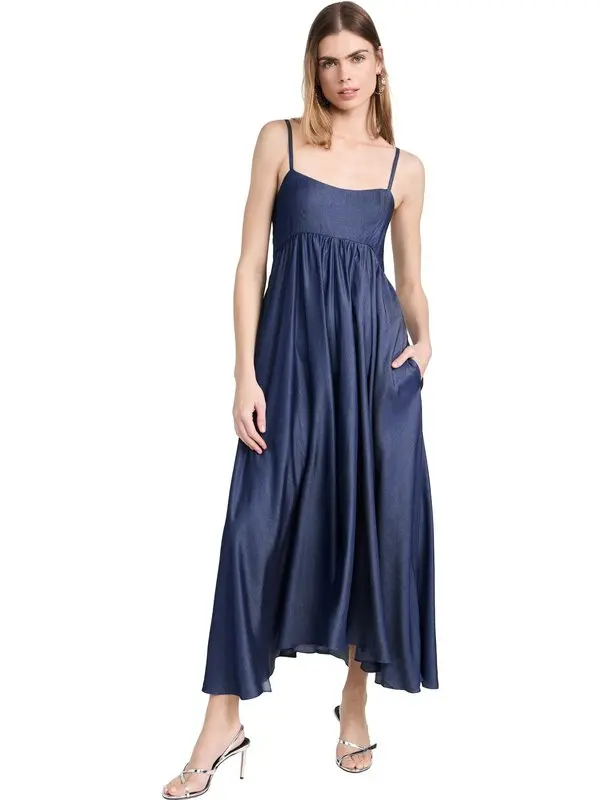 Azeeza Rachel Midi Dress - Dark Denim