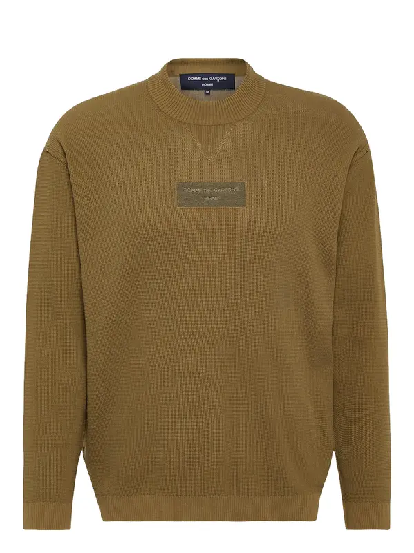 Comme Des Garçons Homme Cotton Sweater - Green