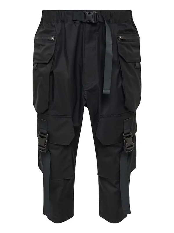 Junya Watanabe Cotton-blend Gabardine Cargo Pants - Black
