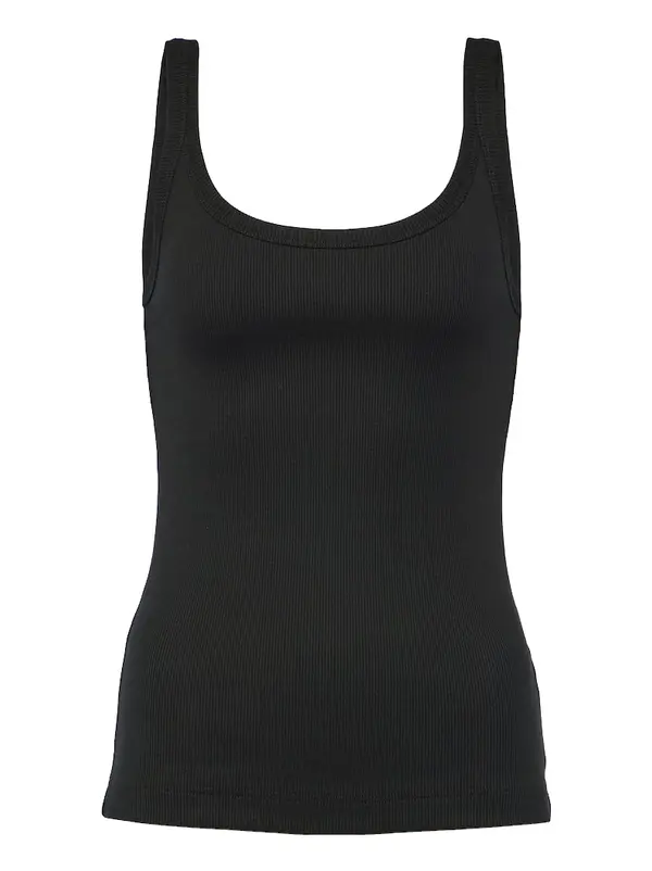 Dolce & Gabbana Ribbed-knit Tank Top - Black