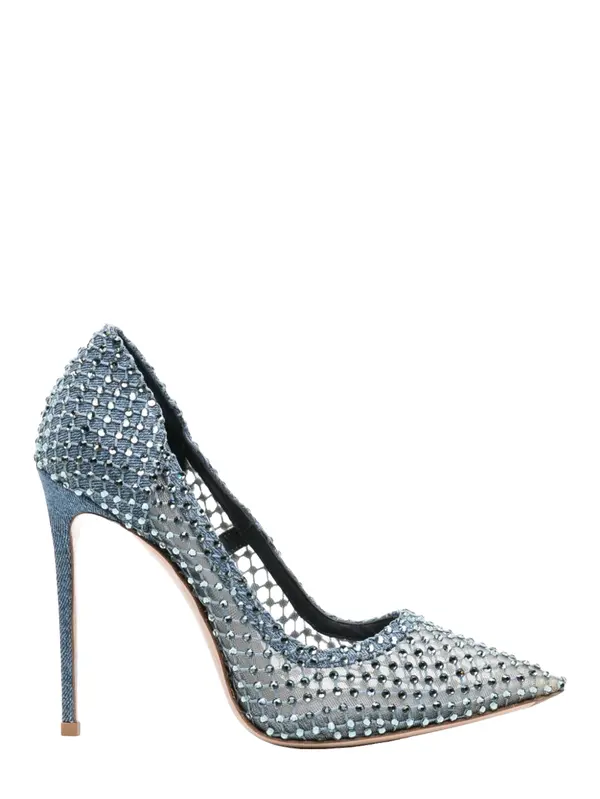 LE SILLA Gilda 115mm Crystal-embellished Pumps - Blue