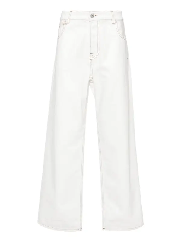Jacquemus Le De Nîmes Large Jeans - White