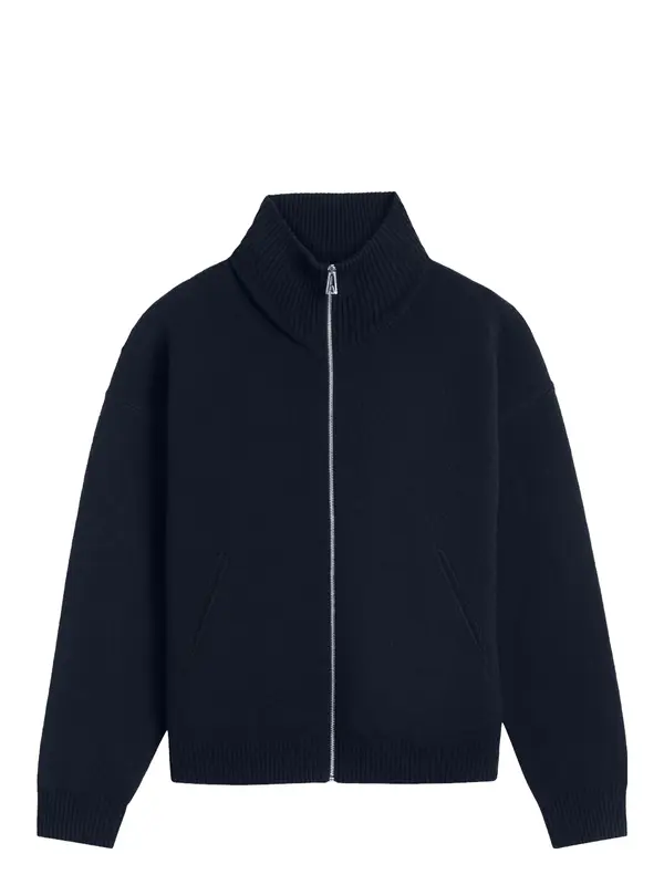 Axel Arigato Core Wool-blend Zipped Cardigan - Blue