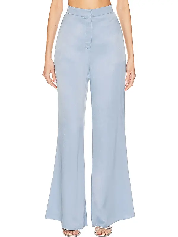 CAMILA COELHO Kassiani Trouser - Dusty Blue