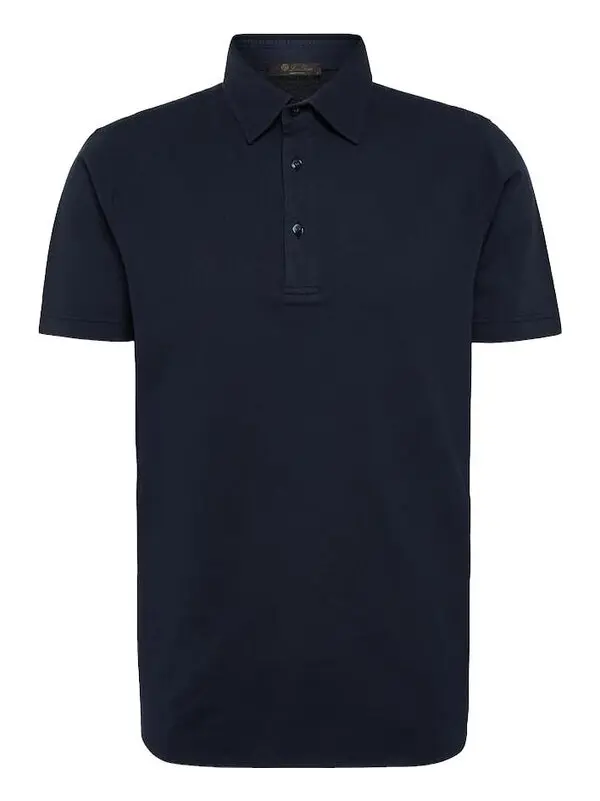 Loro Piana Cotton Polo Shirt - Blue