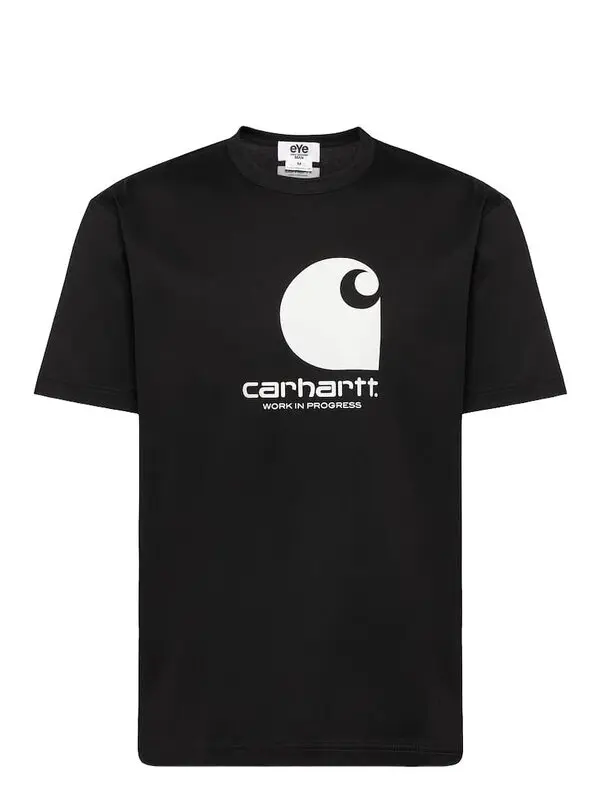 Junya Watanabe X Carhartt Logo Cotton Jersey T-shirt - Black