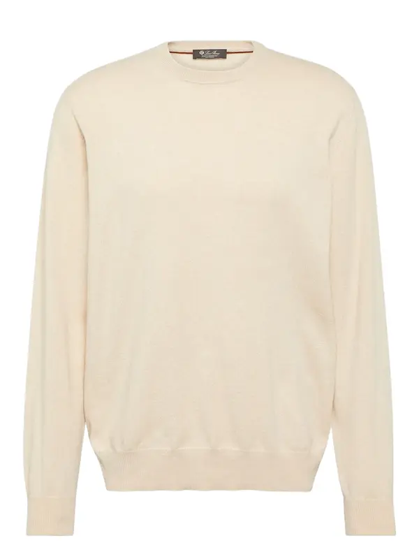 Loro Piana Cashmere Crewneck Sweater - Beige