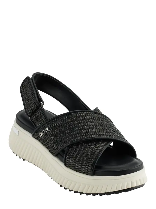 Dkny Malai Crossband Sandals - Black