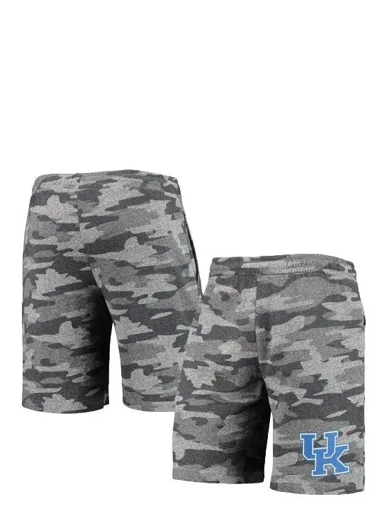 CONCEPTS SPORT Kentucky Wildcats Camouflage Terry Lounge Shorts - Charcoal
