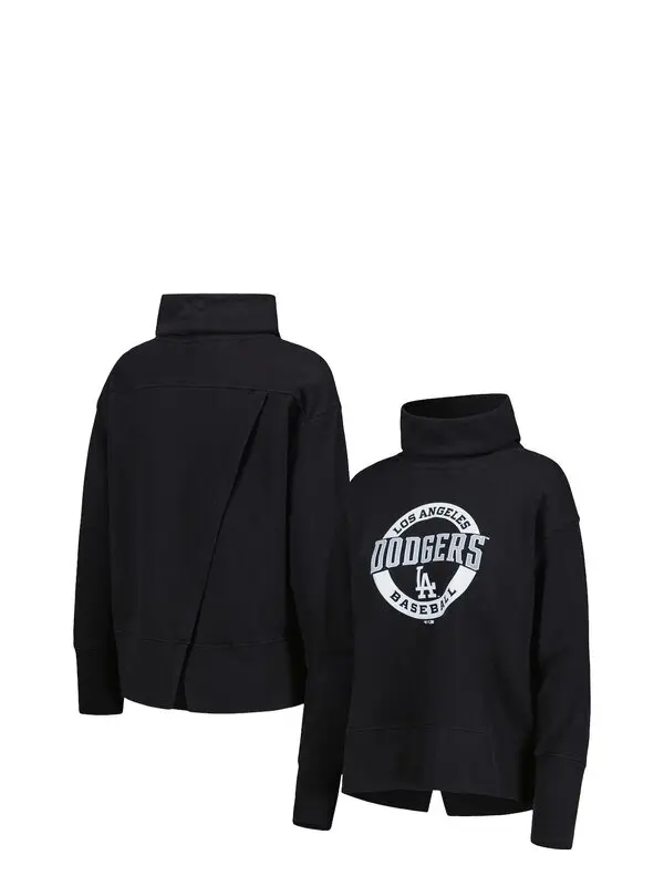 LEVELWEAR Los Angeles Dodgers Sunset Farm Team Pullover Sweatshirt By - Black