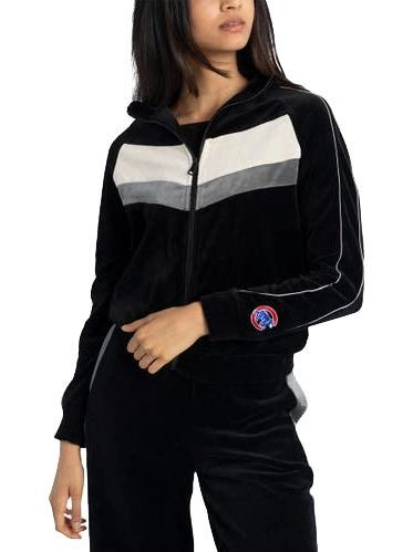 LUSSO Chicago Cubs Nixie Raglan Full-zip Jacket - Black