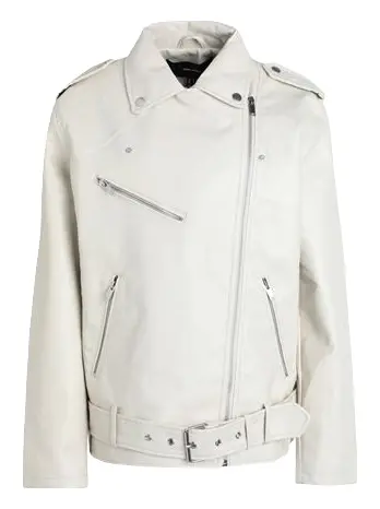 Vero Moda Coated Biker Jacket - White