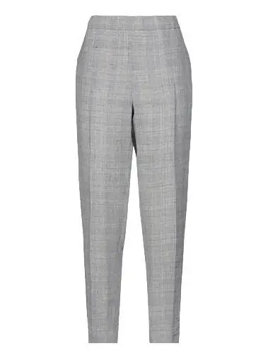 Fabiana Filippi Tapered Tartan Linen Pants - Grey