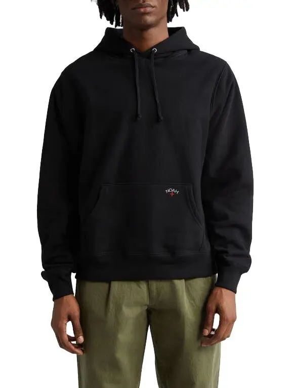NOAH Classic Cotton French Terry Hoodie - Black