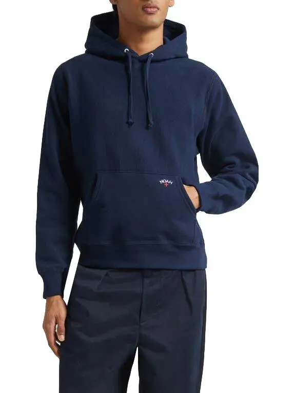 NOAH Classic Cotton French Terry Hoodie - Navy