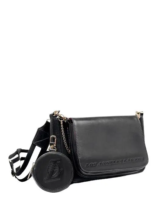 LUSSO Los Angeles Lakers Multi Pouchette Bag - Black