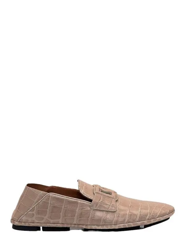 Dolce & Gabbana Leather Loafer - Beige