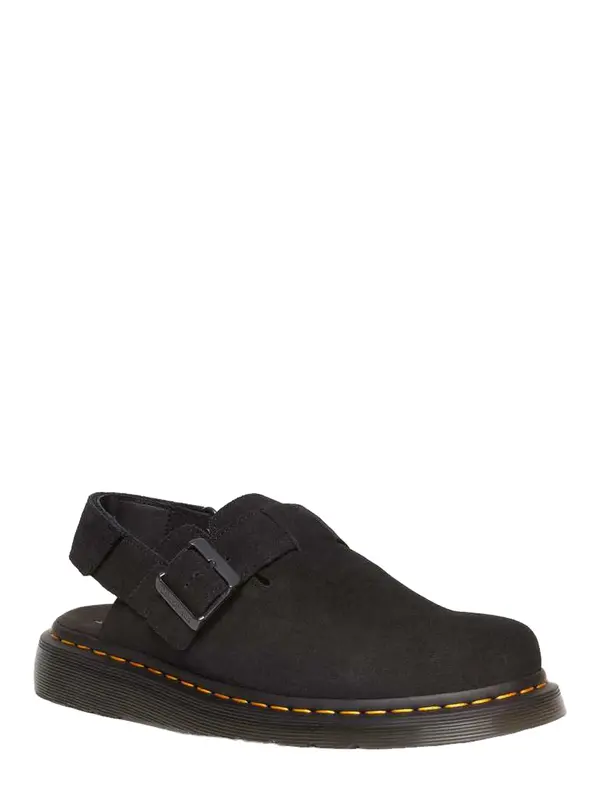 Dr. Martens Jorge Ii Suede Slingback Mules - Black