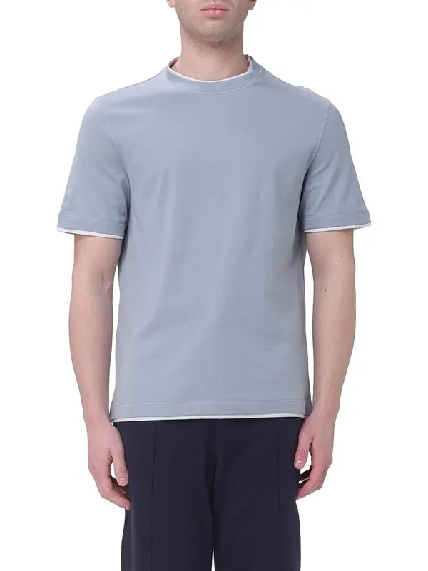 Brunello Cucinelli T-shirt - Gnawed Blue