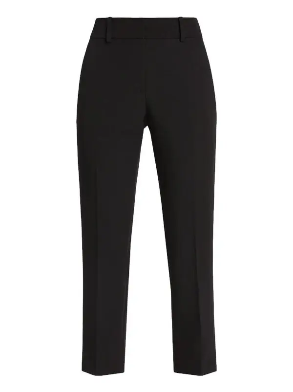 MILLY Nicola Crop Cady Pants - Black