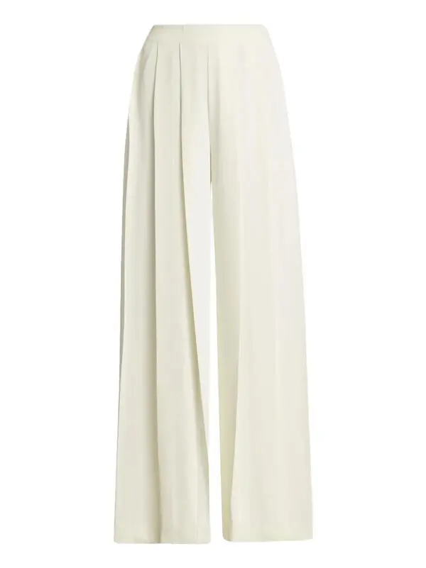 L'Agence Nova Pleat Straight-leg Pants - Ivory