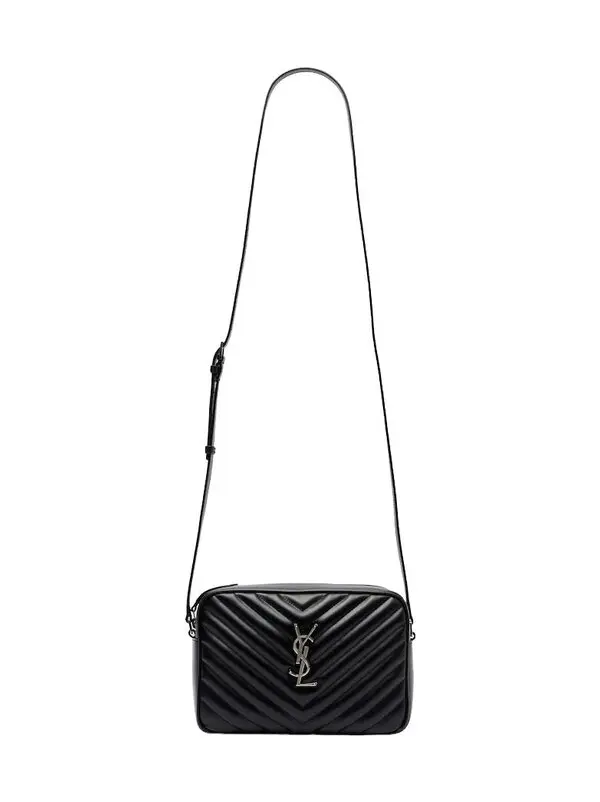 Saint Laurent Lou Quilted Leather Camera Bag - Black