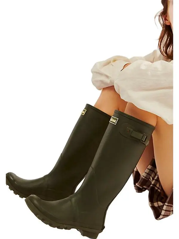 Barbour Bede Tall Wellies - Olive