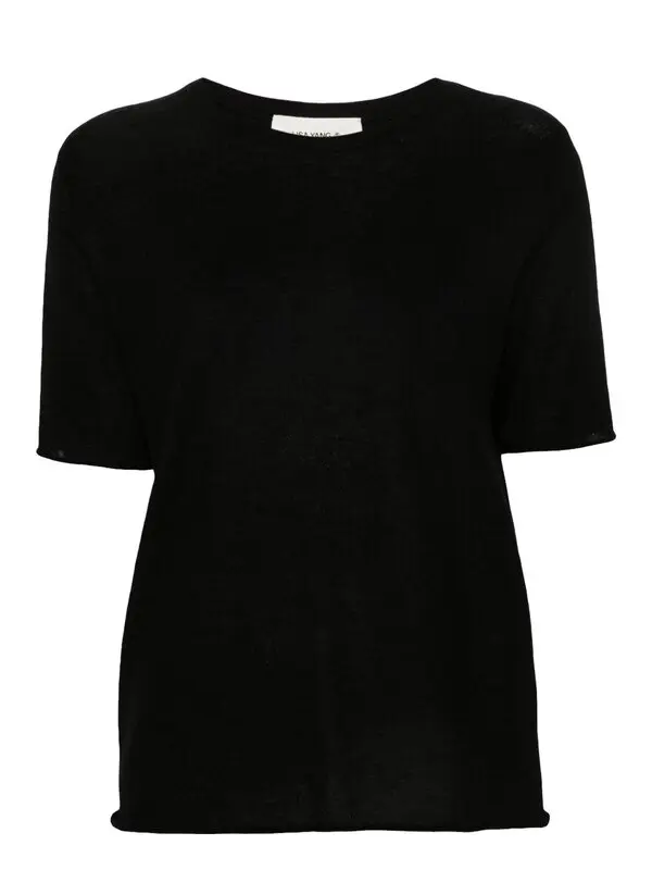 LISA YANG Ari Cashmere T-shirt - Black