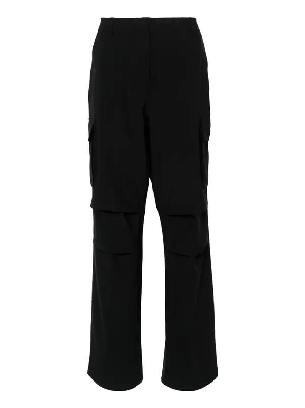 Coperni Logo-patch Wide-leg Trousers - Black