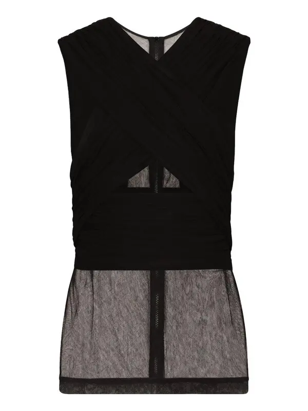 Dolce & Gabbana Panelled Tank Top - Black