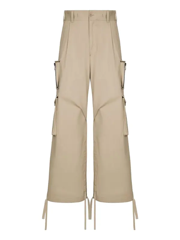Dolce & Gabbana Wide-leg Cargo Trousers - Neutrals