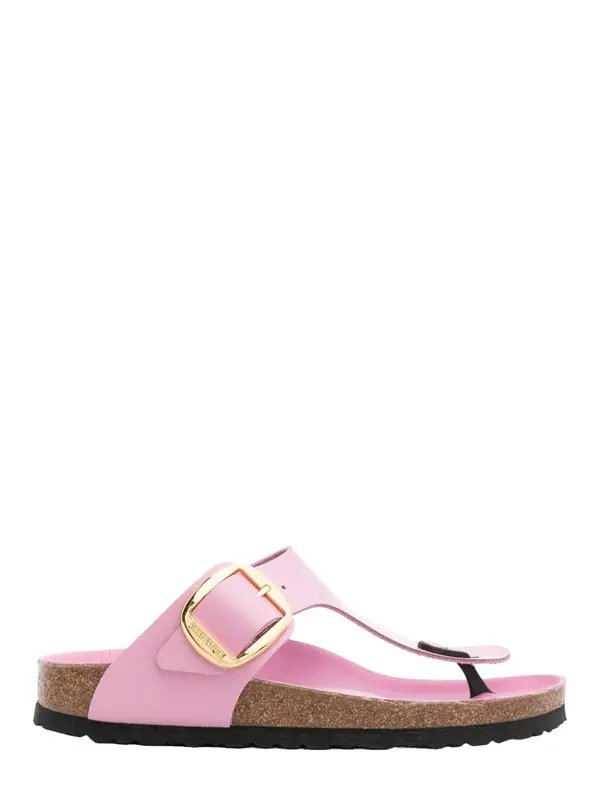 BIRKENSTOCK Gizeh Big Buckle Leather Sandals - Pink