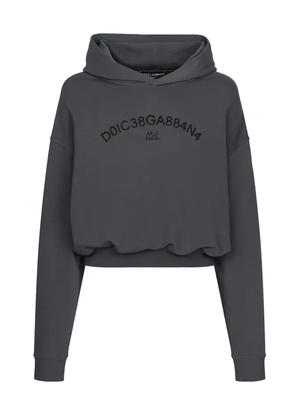 Dolce & Gabbana Logo-print Hoodie - Grey