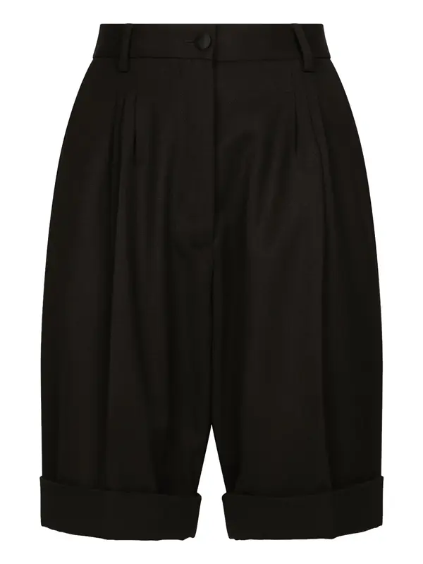 Dolce & Gabbana High-waist Tailored Shorts - Black