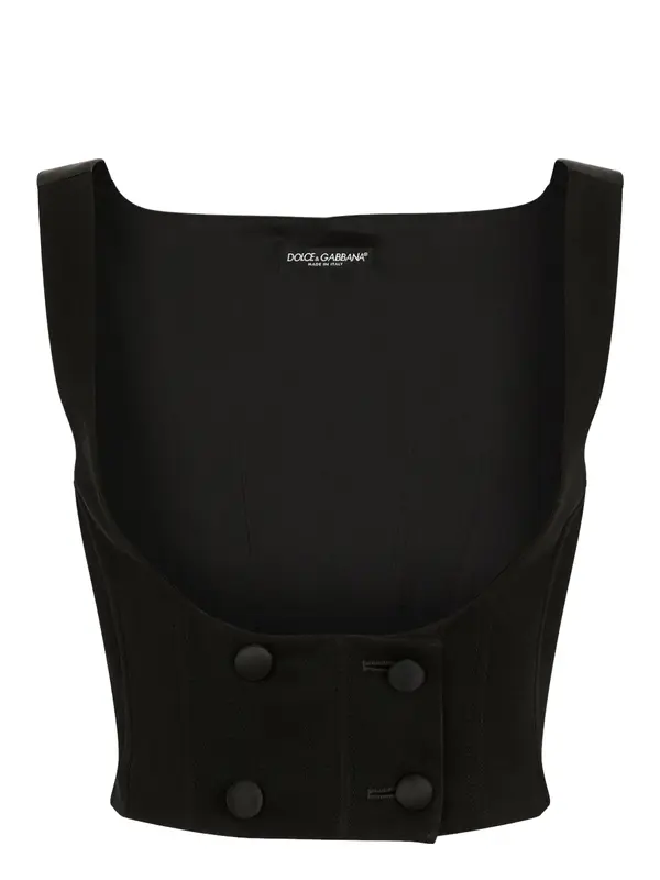 Dolce & Gabbana Double-breasted Waistcoat - Black
