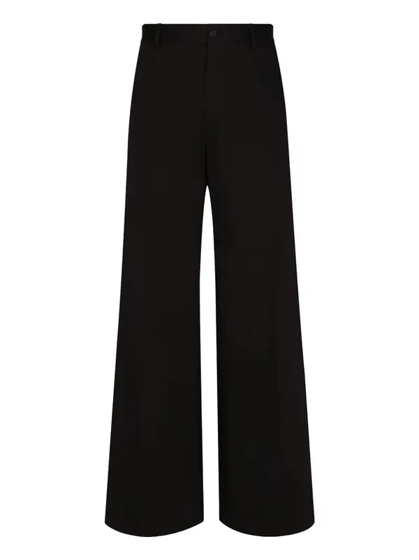 Dolce & Gabbana Wide-leg Trousers - Black