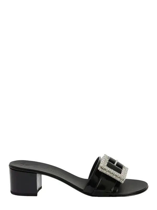 GIUSEPPE ZANOTTI 40mm Miss Buckle Sandals - Black