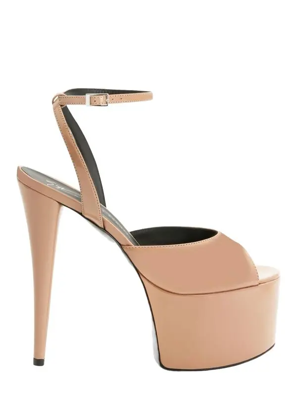 GIUSEPPE ZANOTTI 150mm Gz Aida Platform Sandals - Neutrals