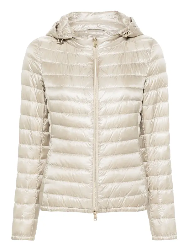 Herno Angela Quilted Puffer Jacket - Neutrals