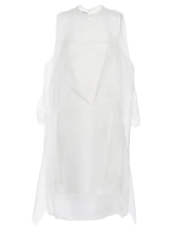 Prada Technical Voile Dress - White
