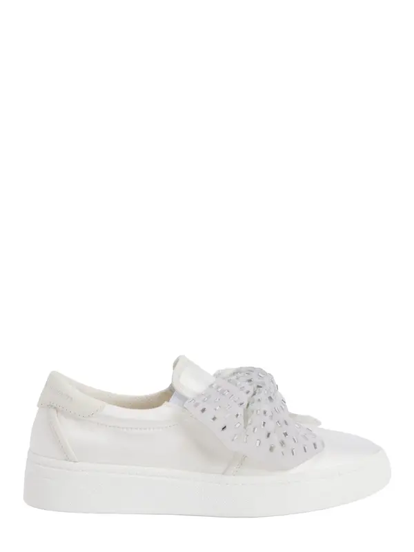 GIUSEPPE ZANOTTI Bow-embellished Sneakers - White
