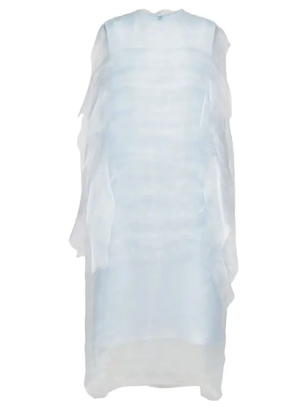 Prada Technical Voile Dress - Blue