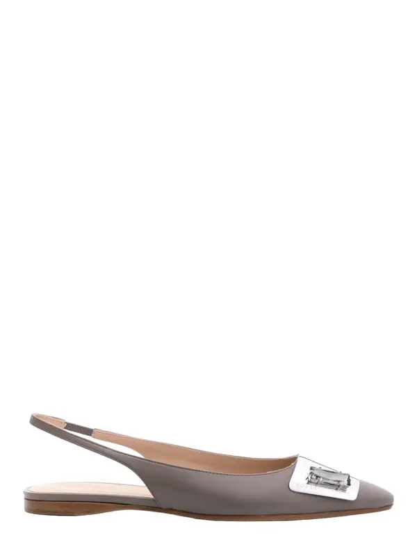 Roberto Festa Rex Slingback Ballerina Shoes - Grey