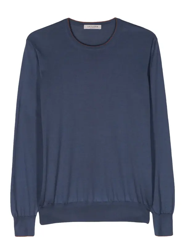 FILERIA Fine-knit Jumper - Blue