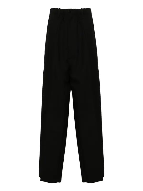 Random Identities Tailored Straight-leg Trousers - Black