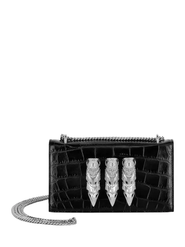 Philipp Plein Small Shoulder Bag With Skull Appliqu - Black